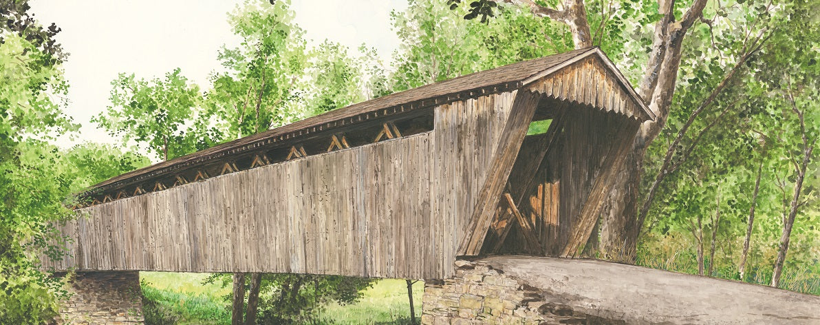 Covered Bridge Artwork by Kentucky Artist John Ward – John Ward Studio